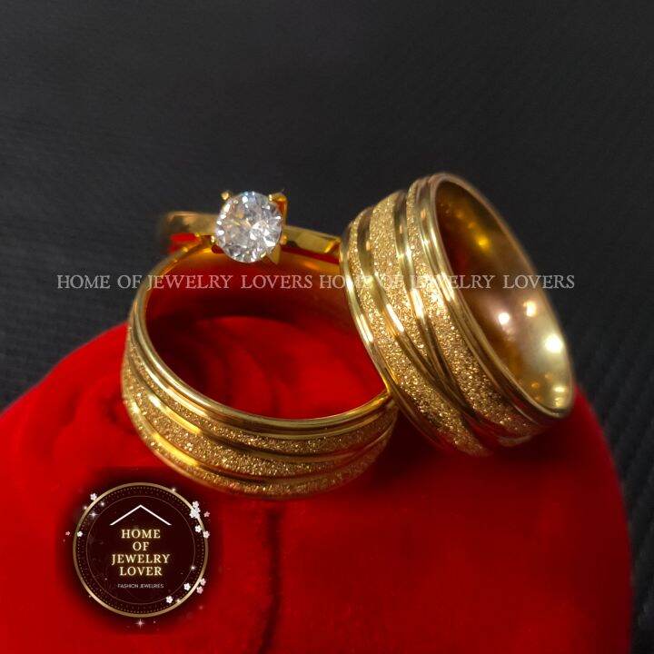 10k wedding ring/couple ring/engagement ring | Lazada PH