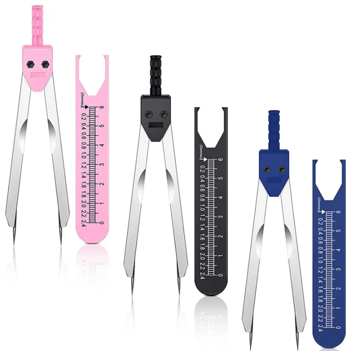 Adjustable EKG Caliper 3 Pieces ECG Calipers Electrocardiogram Divider ...