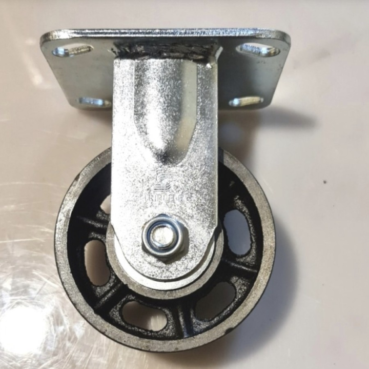 Roda Trolly / Troli / Troly Besi 5” Inch Heavy Duty / Beban Berat Mati ...