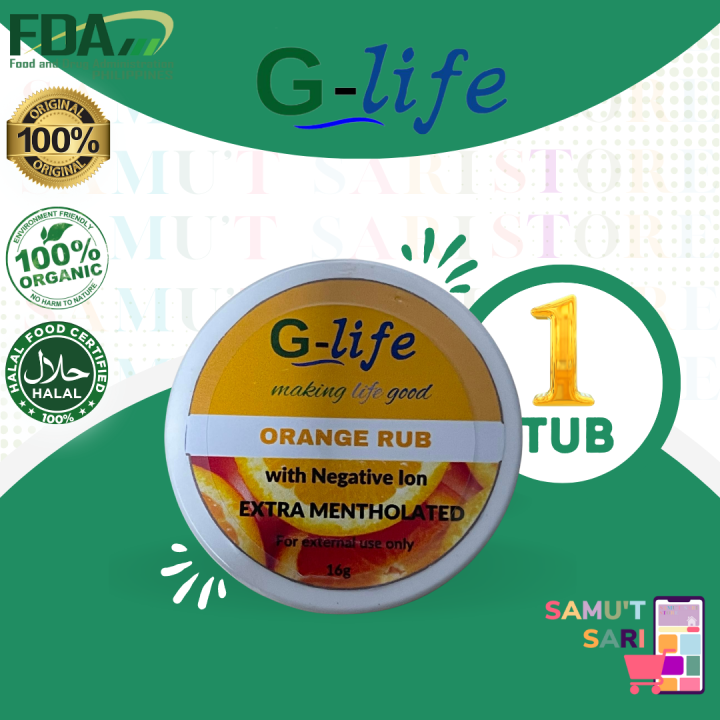 G-Life Pain Relief Rub (Orange) | Lazada PH