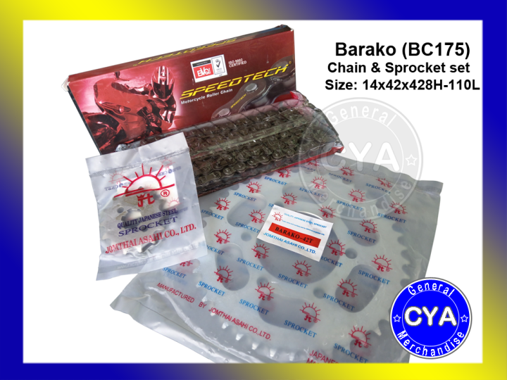 Chain and Sprocket Barako (BC175) | Lazada PH
