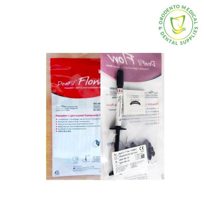 Denfil Flowable Light Cured Composite Resin 2 Grams Shade A2 | Lazada PH