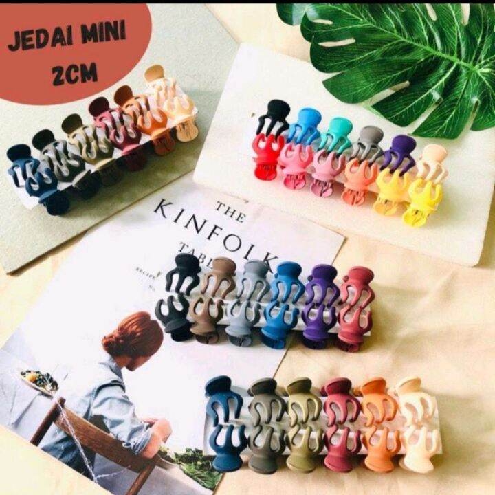 Jedai Jeday jepit badai viral ukuran 2cm cakar 3 warna doff matte ...