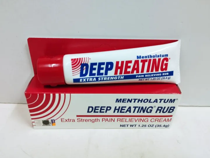Mentholatum Deep Heating Rub Extra Strength Pain Relieving Cream 35.4g ...