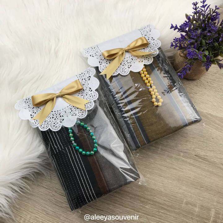 Souvenir Sarung Tenun Songket Pria Fantasy Plastik - Hampers Oleh Oleh ...