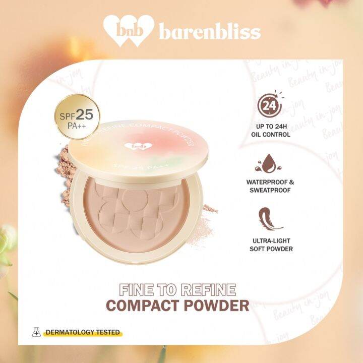 BNB barenbliss Korean Bloomatte Fine to Refine Compact Powder 24H oil ...