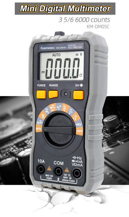 Kaemeasu KM-DM05C Digital Multimeter 6000 Counts High Precision Ture ...