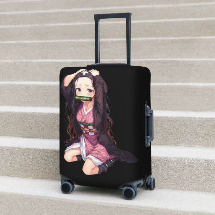 Ready Stock-Nezuko Demon Slayer Suitcase Cover Kimetsu no Yaiba Elastic ...