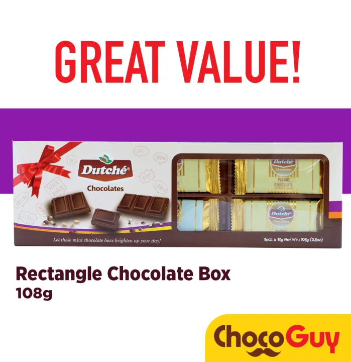 Dutché Rectangle Chocolate Box | Lazada PH