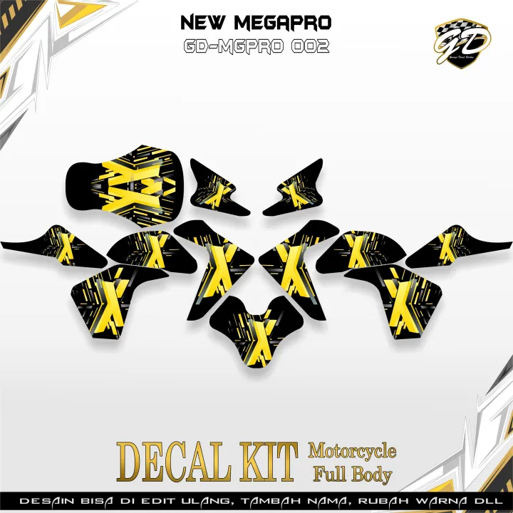 Decal New MegaPro Full Body Stiker New MegaPro Full Body GD-MGPRO 002 ...