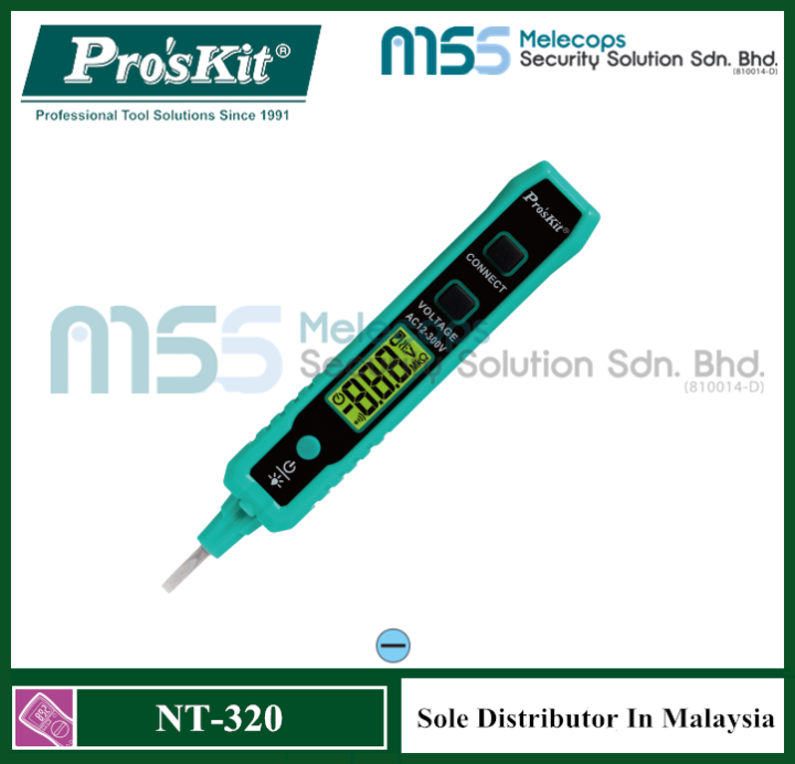 Pro'skit NT-320 Contact-Type Digital Voltage Tester | Lazada