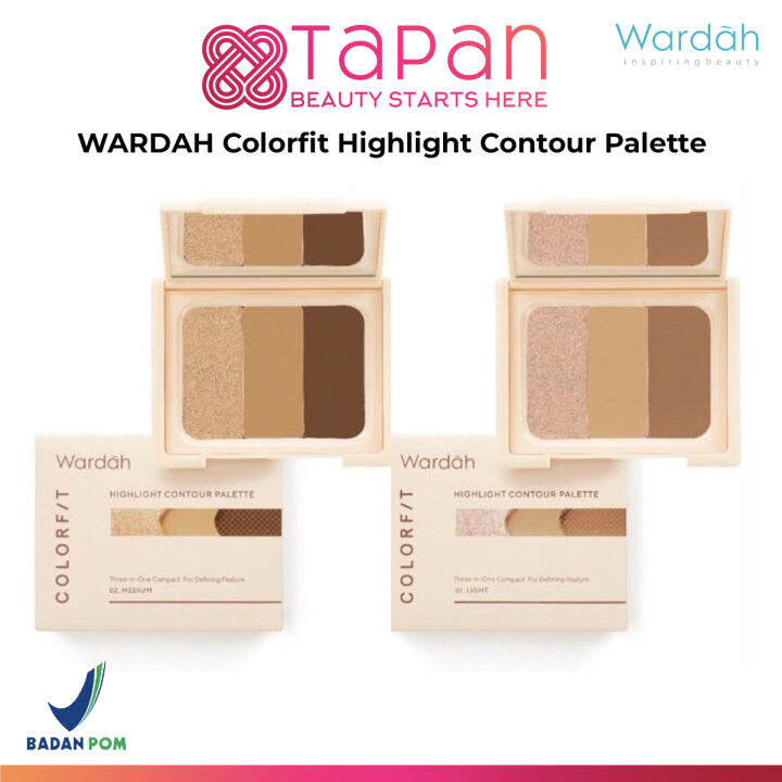 WARDAH Colorfit Highlight Contour Palette | Lazada Indonesia
