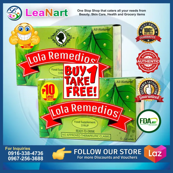 Lola Remedios Syrup 15ml 12 Buy 1 Take 1 Lola Remedios Food Supplement ...