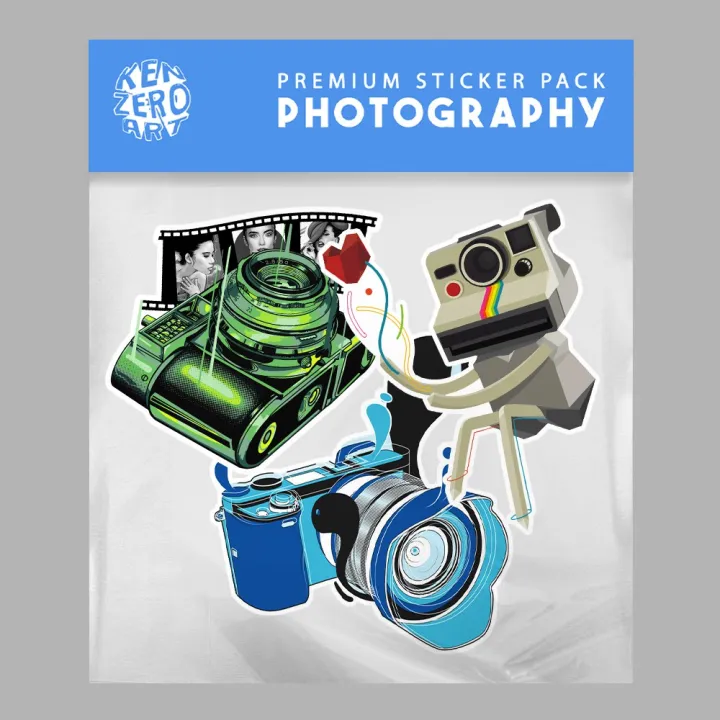 Photography Art Vinyl Laminated Waterproof Sticker Pack By Kenzeroart ...