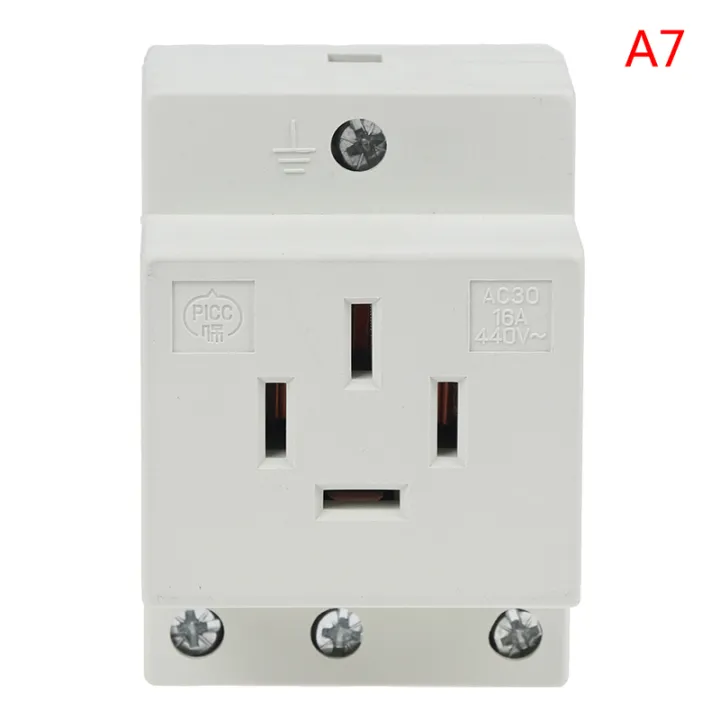 DIN Rail Mount AC Power ac30 Modular Socket 10/16A 250V AC socket ...