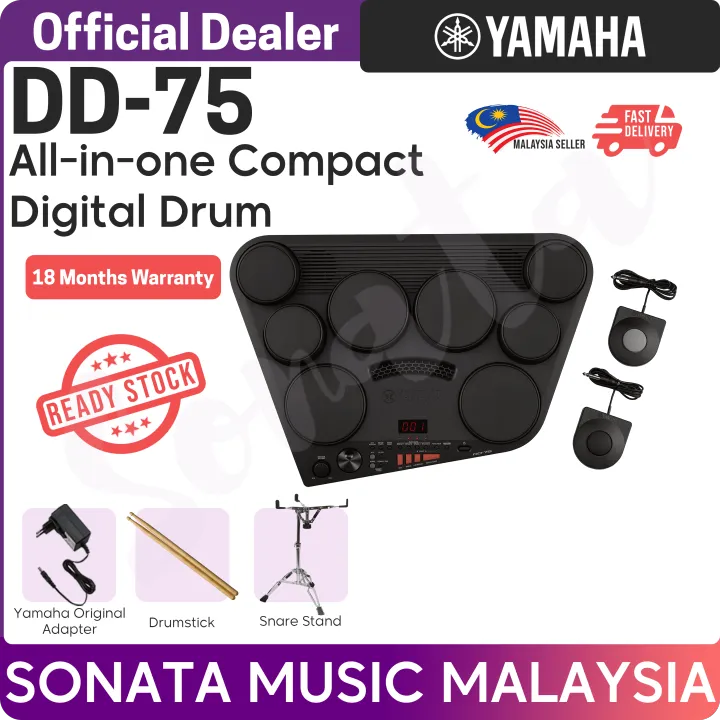 Yamaha DD75 DD 75 Portable Digital Drums Electronic Drum DRUM SET ...