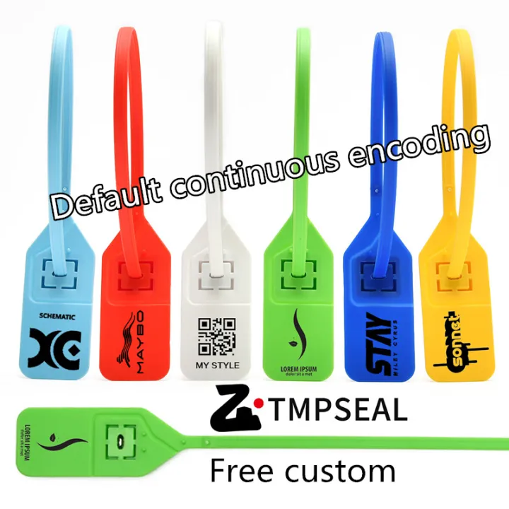 15‘’ Long Security Plastic Seal Clothing Hang Tag Disposable Lock ...