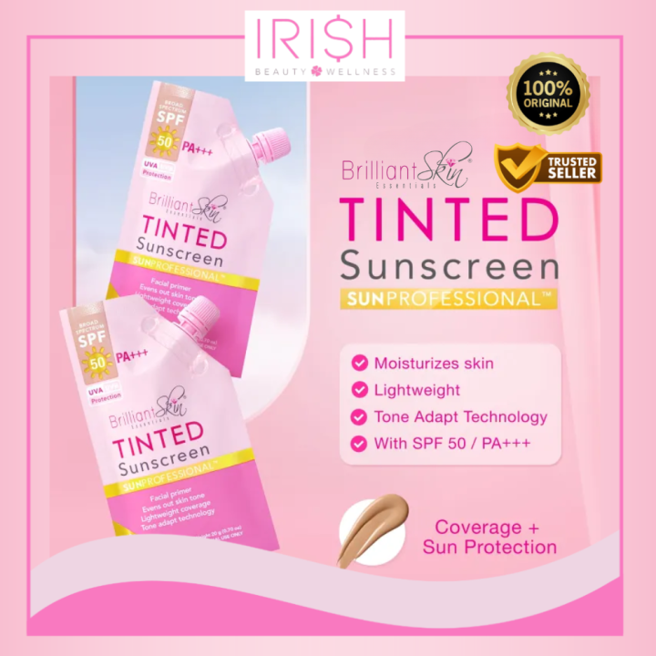 💯% Original Brilliant Skin Essentials Tinted Sunscreen SPF50 (20g ...