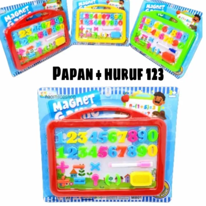 SGS - Papan Tulis Magnet Angka 123 Edukasi Anak Belajar Berhitung ...