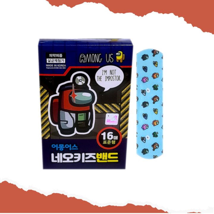 DAISO KOREA BANDAGE - Neo Kids Band Among Us Character Band Standard ...
