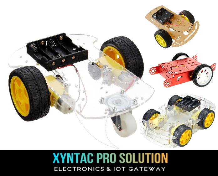 2WD 4WD Transparent / Aluminium Robot Smart Car Chassis Robotics Set ...