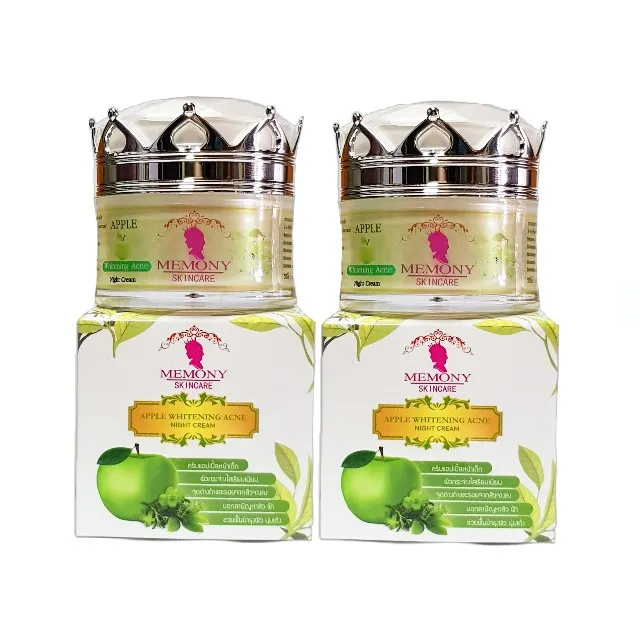 Memony แพ็คคู่สุดคุ้ม ครีมแอปเปิ้ล หน้าใส APPLE WHITENING ACNE ...