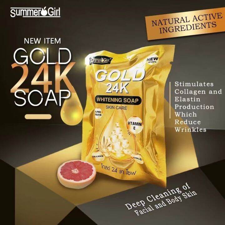 Gold 24K Whitening Soap Skin Care | Lazada PH