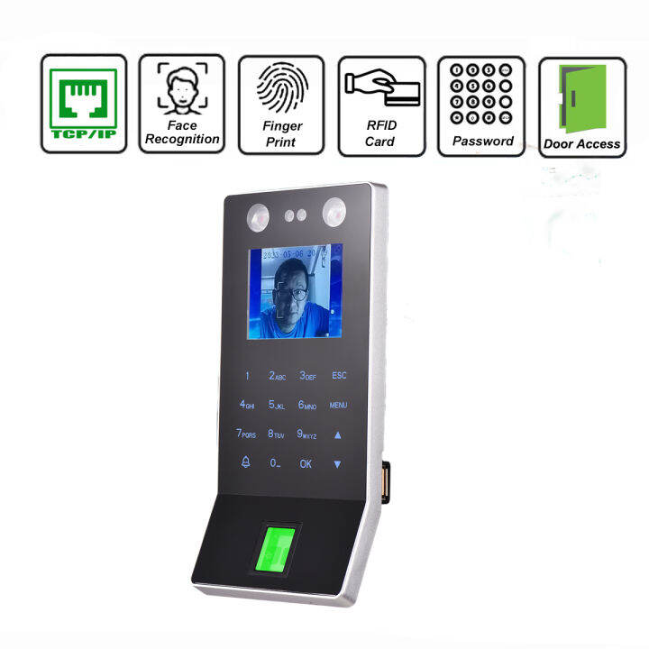 Tcp Ip Facial Face Recognition Time And Attendance Machine Fingerprint Door Lock Access Control