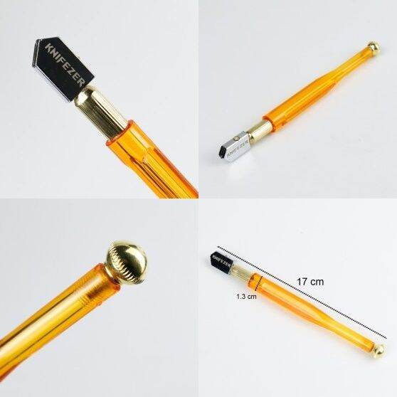 KNIFEZER oil glass cutter / alat potong kaca / pisau pemotong kaca ...