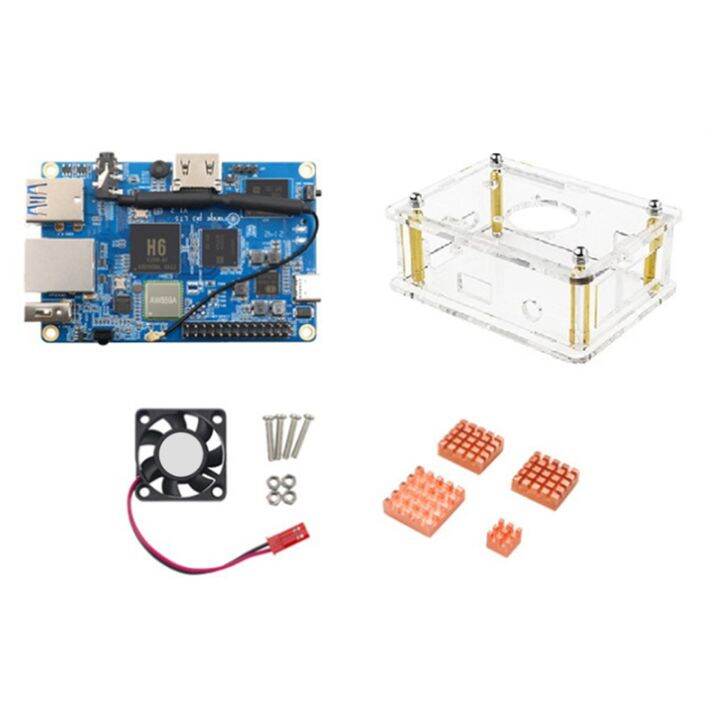 For Orange Pi 3 LTS Development Board AllWinner H6 Chip 2GB RAM 8GB EMMC Memory Embedded ...