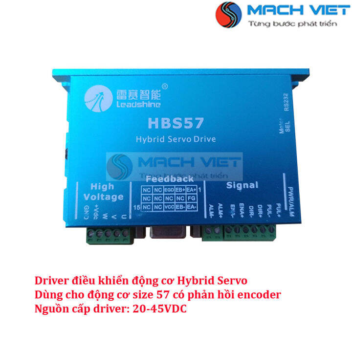 Driver điều khiển động cơ Step lai encoder HBS57 / HBS507 Leadshine ...