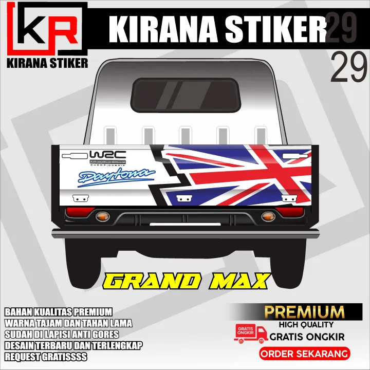 STICKER GRANDMAX PICK UP / STIKER BAK BELAKANG GRANDMAX / DECAL STICKER ...