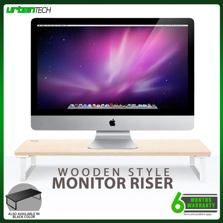 XGRTE IJI Light Wooden Design Desktop Monitor Riser Laptop and Monitor ...