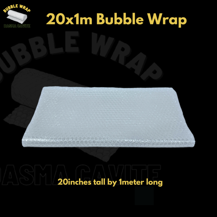 20 inches x 1 meter Bubble Wrap Clear 20in x 1m Premium Clear Bubble Wrap Plastic Makunat Maputi ...