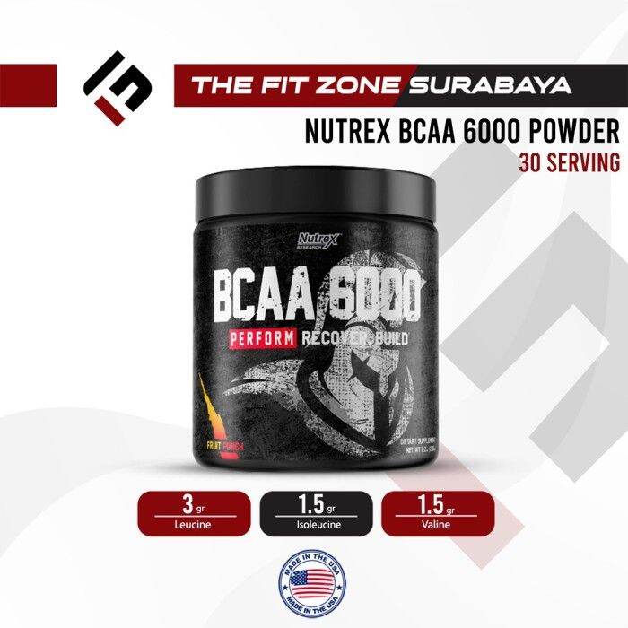 Nutrex Bcaa 6000 Powder 30 Servings Perform Recovery Build | Lazada ...