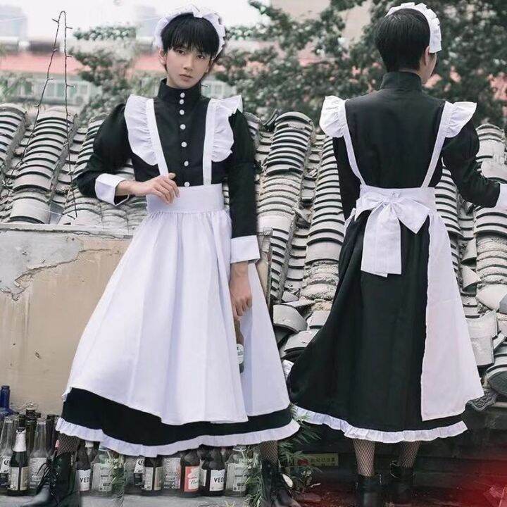Maid Lolita Dress Uniform Cos Male Servant Uniform Cosplay Cute School ...