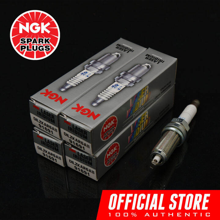 NGK DILZKAR6A11 Laser Iridium Spark Plugs For Nissan Almera, Altima ...