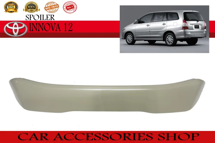 TOYOTA INNOVA 2012 Trunk Spoiler Wing and Styling Kits Unpainted ...