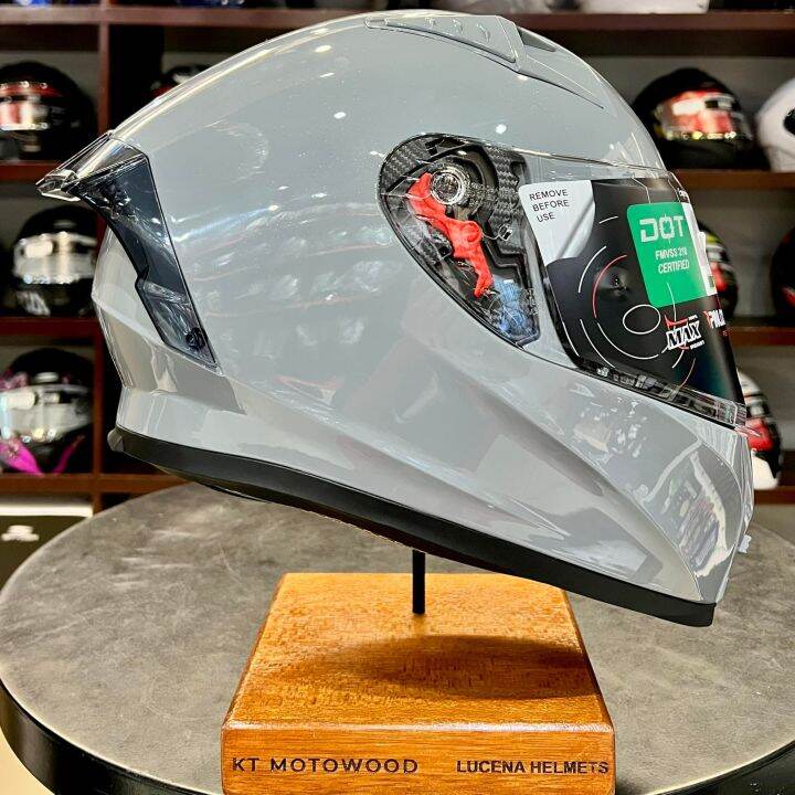GILLE GTS V1 Solid Full Face Dual Visor Helmet w/ FREE EXTRA LENS ...