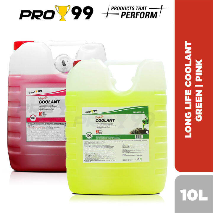 Pro-99 Long Life Coolant Green / Pink - 10L ( 10 Liters ) | Lazada PH