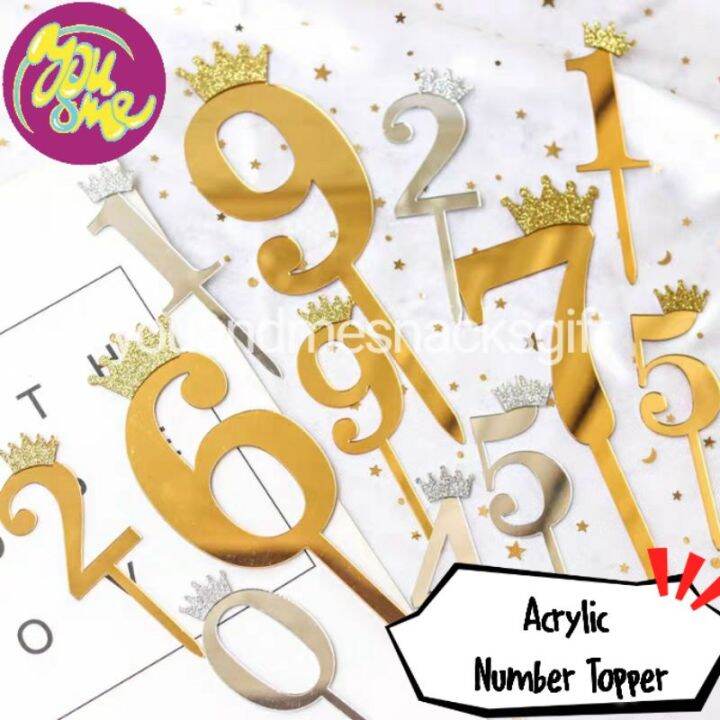 Cake Topper Number Cake Topper / Acrylic Number cake topper / Cake ...