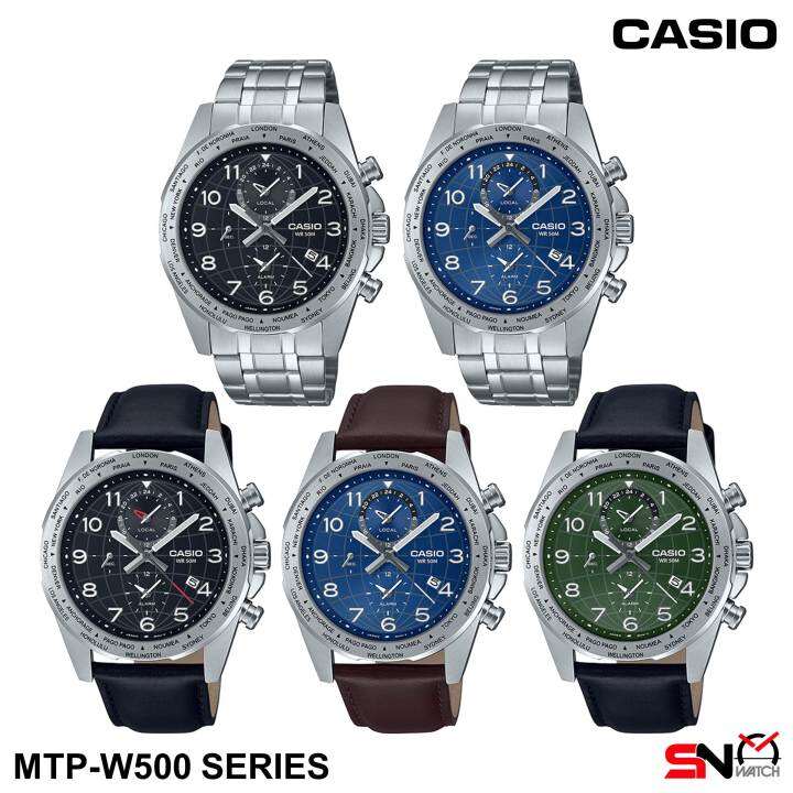 Casio MTP-W500 MTP-W500D MTP-W500L Men Watch 50M Water Resistant Analog ...
