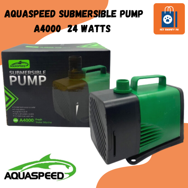 Aquaspeed Submersible Pump A4000 Aquarium Small Cycle Filter 24 Watts ...