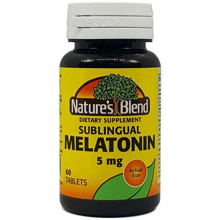 Nature's Blend Sublingual Melatonin 5 mg, 60 Tablets | Lazada PH