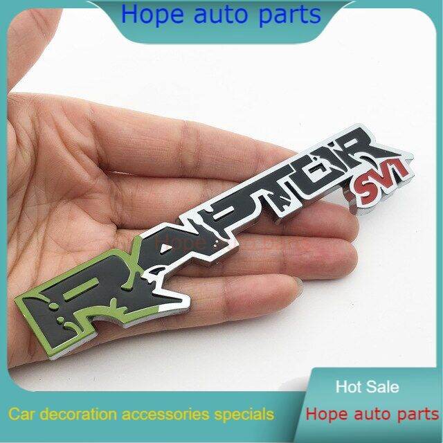 New upgrade Creative 3D Metal Car Sticker Raptor SVT logo Emblem Badge ...