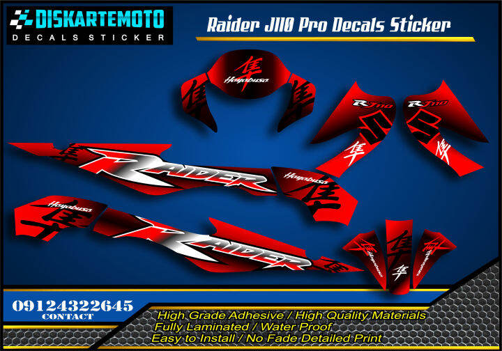Raider J Pro 110 Decals Sticker | Lazada PH