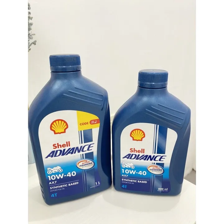 Shell Advance Ax7 800ml 1L ( 10w-40 | Lazada PH