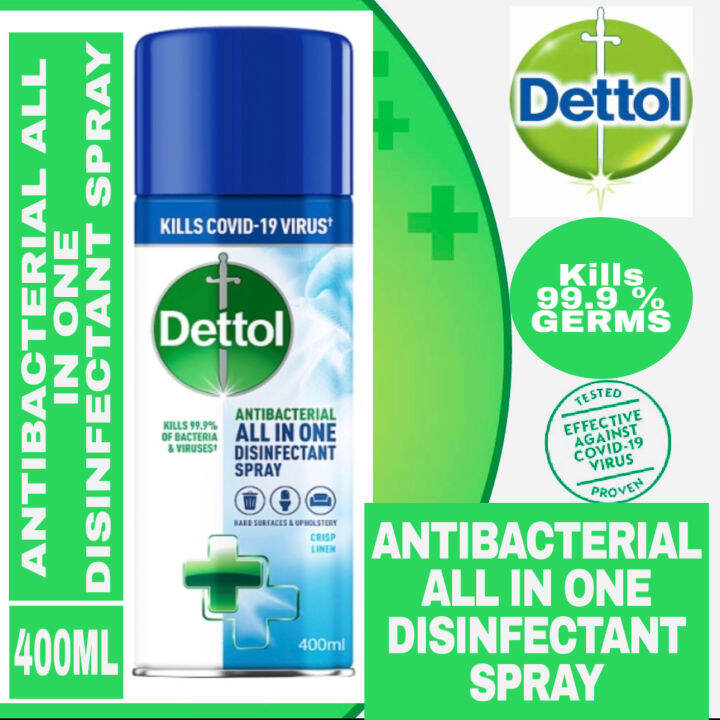 Dettol Antibacterial All In One Disinfectant Spray 400ML | Lazada PH