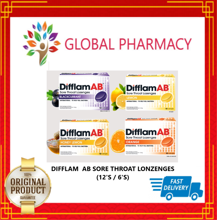Difflam Ab Blackcurrant Anti Bakteria Sakit Tekak Lozenges Purple ...