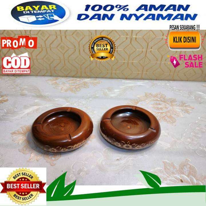 promo!!! MURAH - ASBAK - Asbak kayu model donat - Asbak rokok keren ...